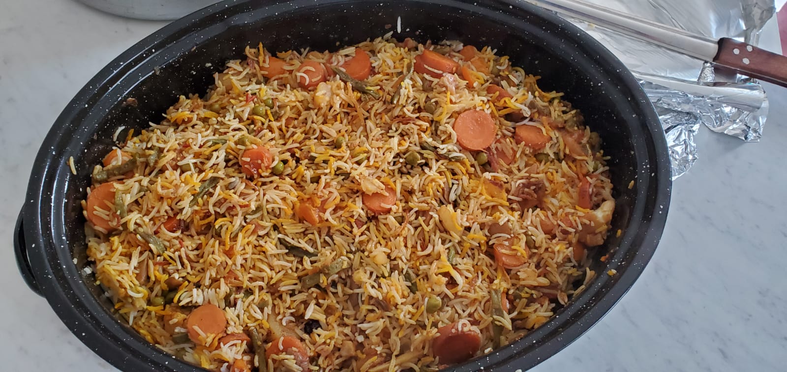 Vegetable Biryani Party Tray | Baba's Bites